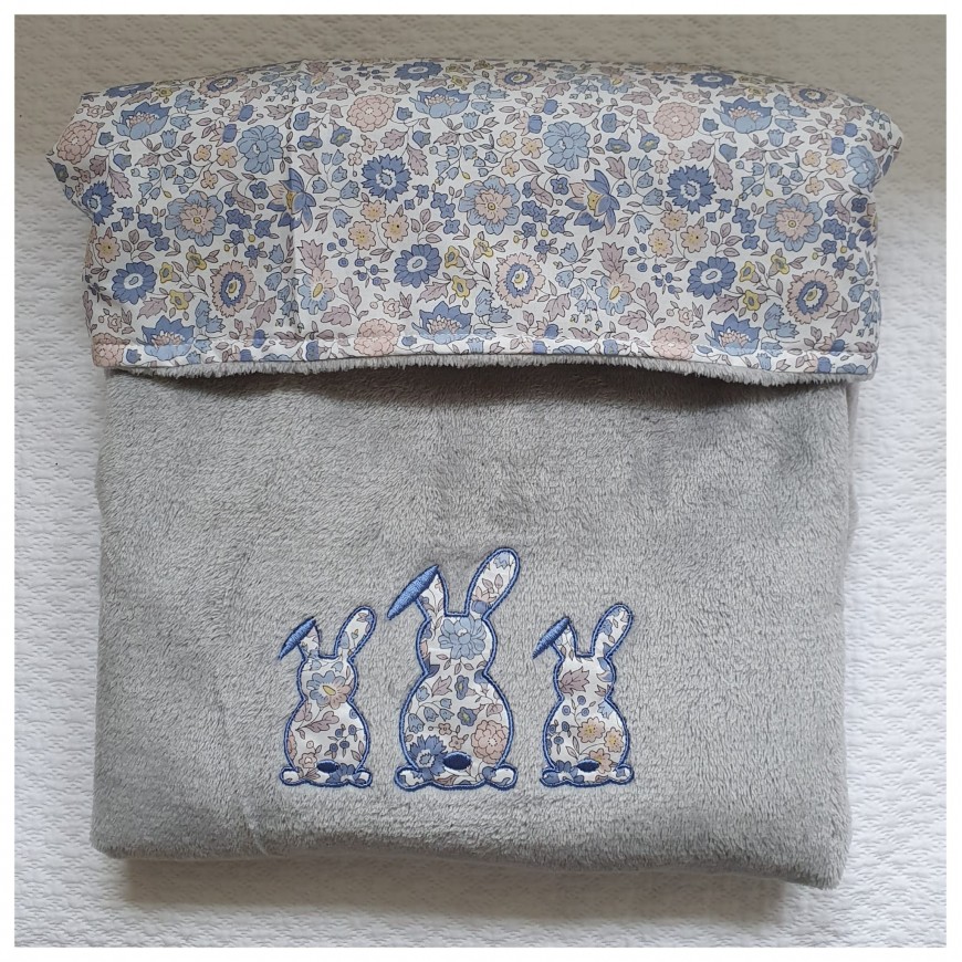 Couverture bébé doublée de Liberty